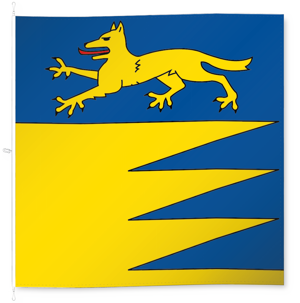 Fahne Gemeinde Courtedoux JU | Alpenfahnen AG